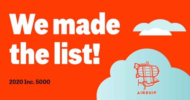 Airship Ranks No. 1,732 on the 2020 Inc. 5000 List - Unosquare
